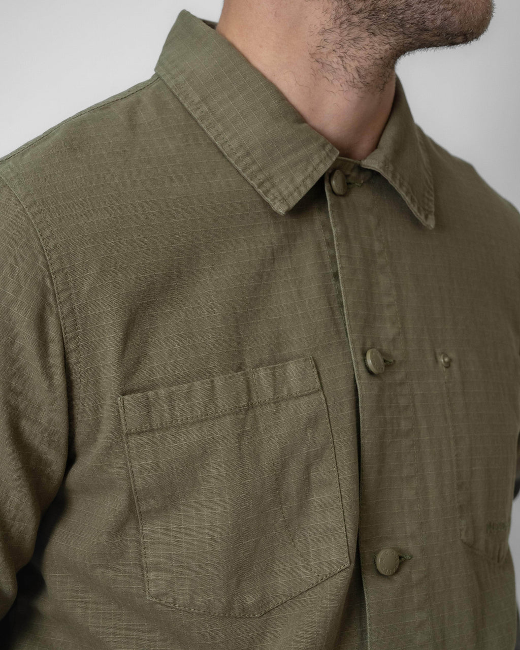 Ripstop Chore Jacket Olive – M.C.Overalls