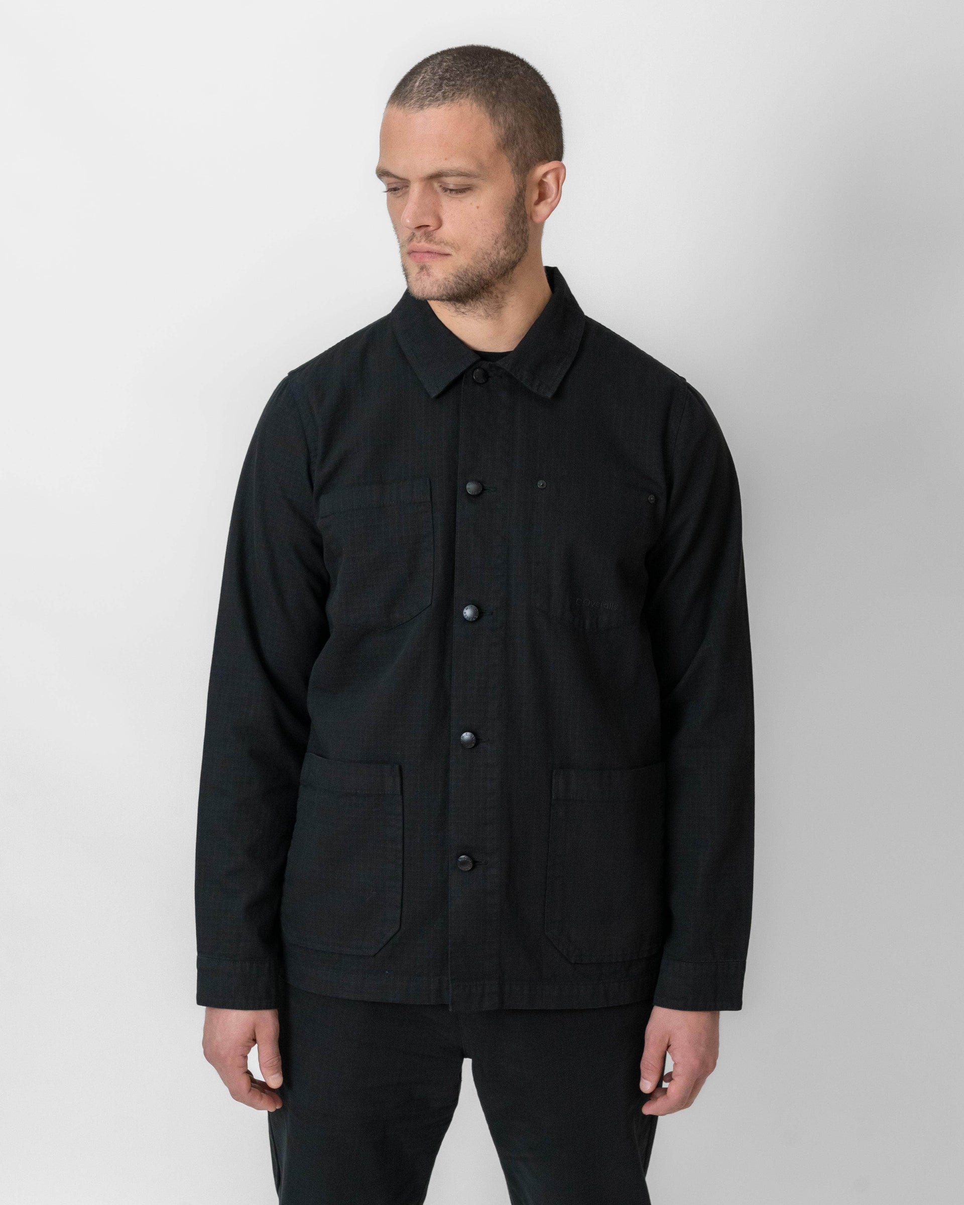 Ripstop Chore Jacket Black – M.C.Overalls