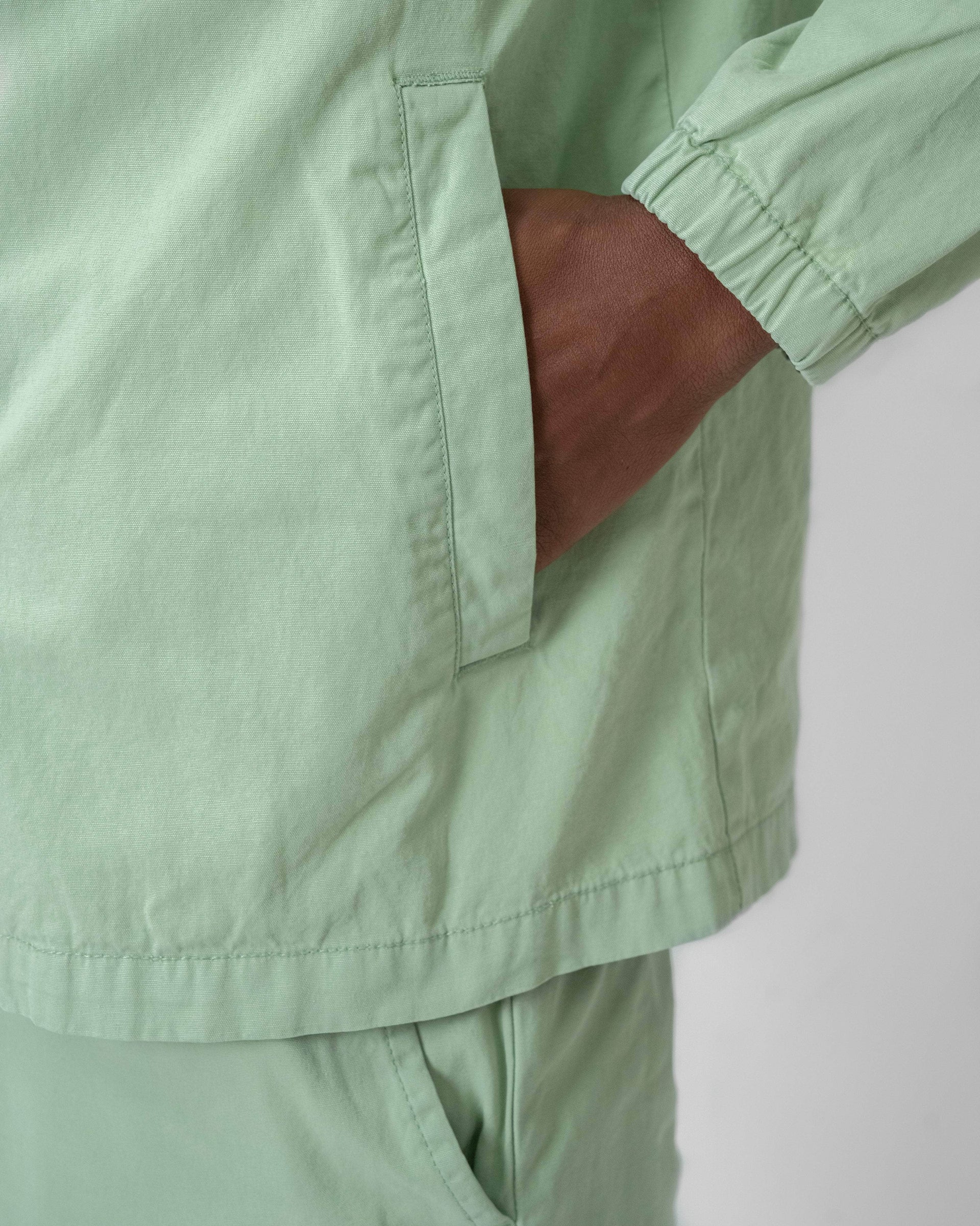 Lightweight Cotton Coach Jacket Dark Mint – M.C.Overalls