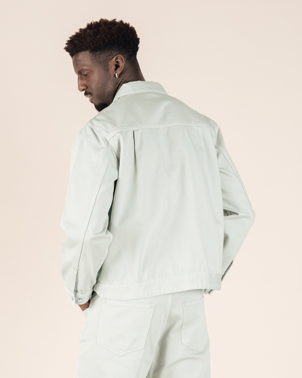Denim Battle Jacket Mint – M.C.Overalls