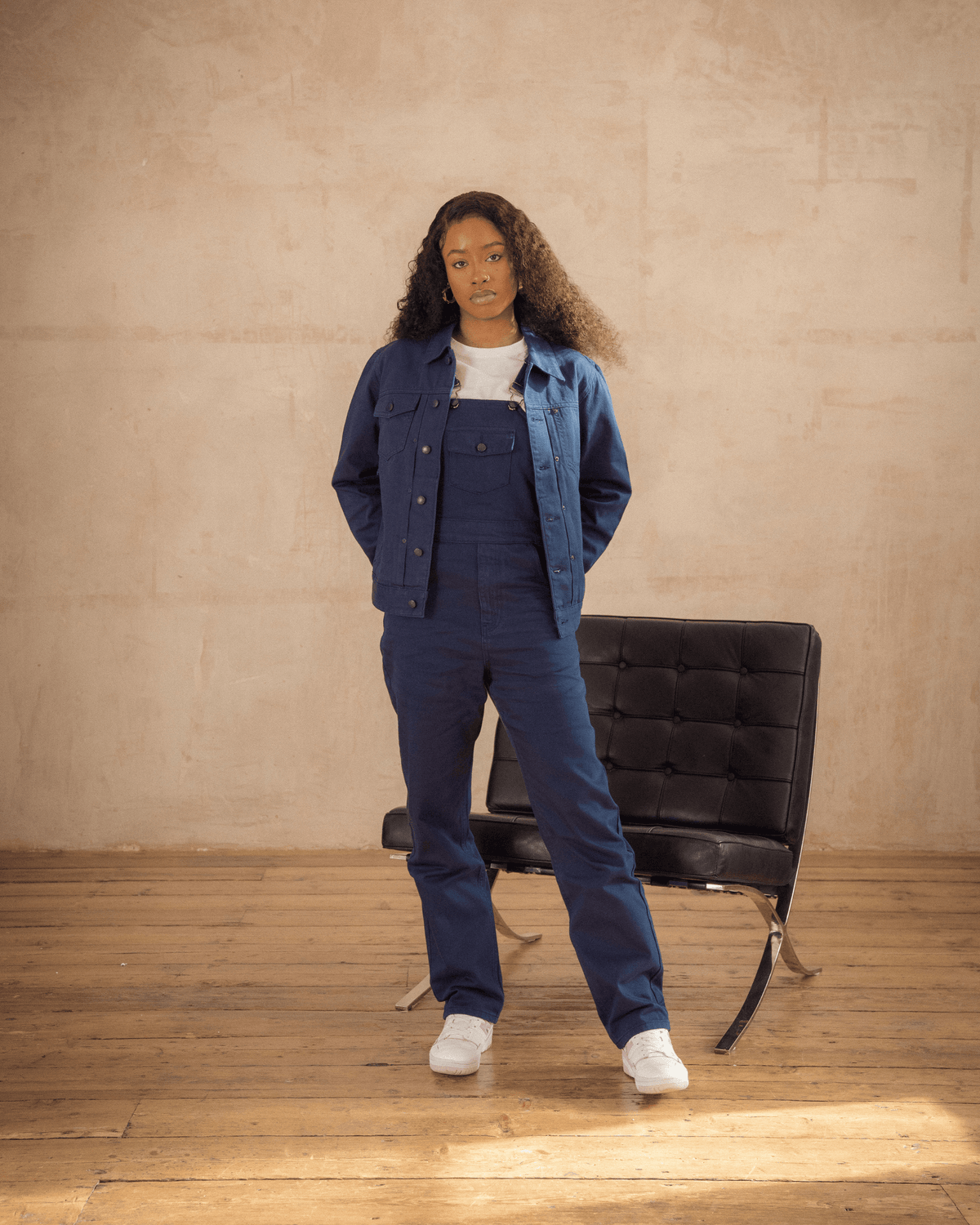 Denim Battle Jacket Navy – M.C.Overalls