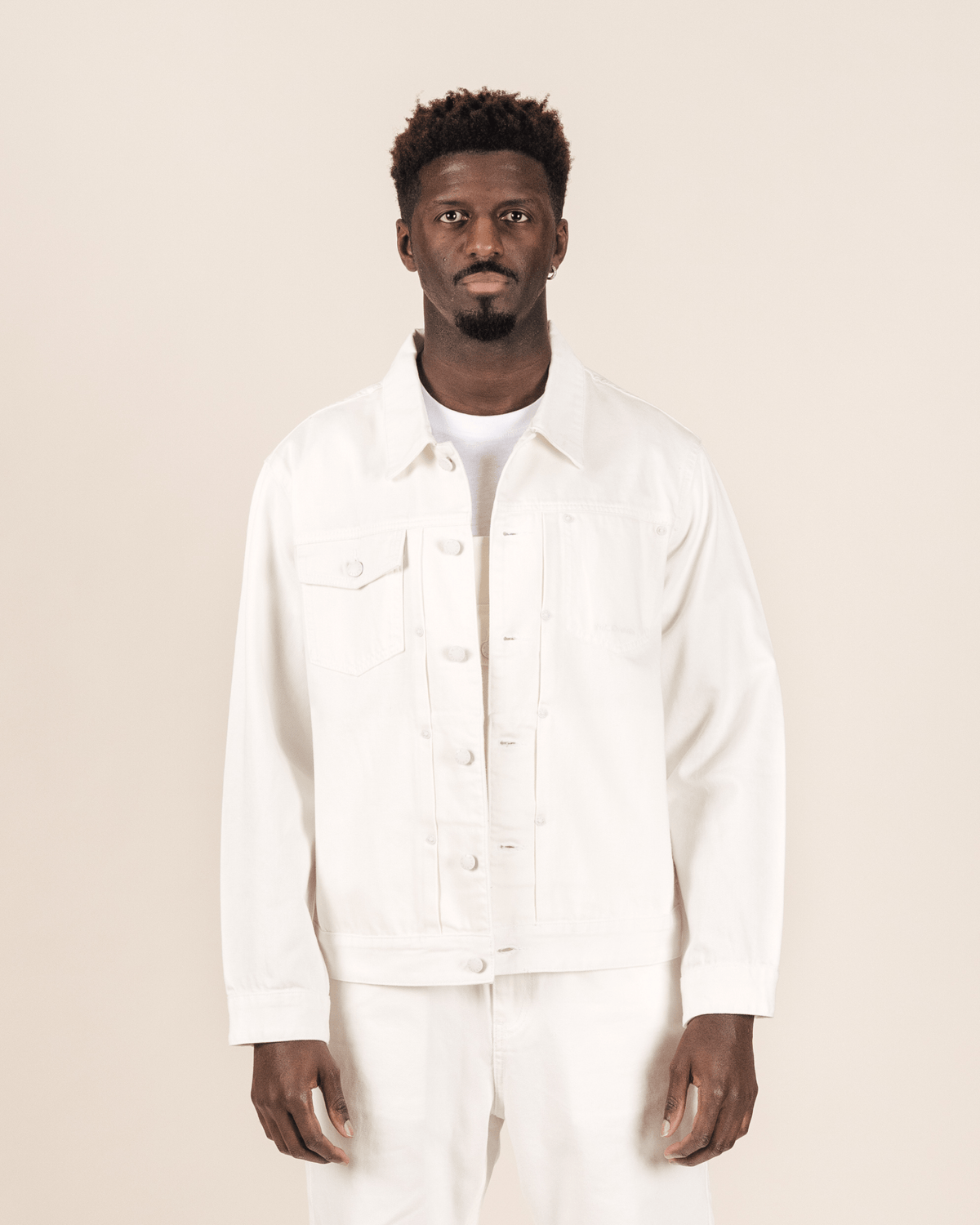 Denim Battle Jacket Ivory – M.C.Overalls