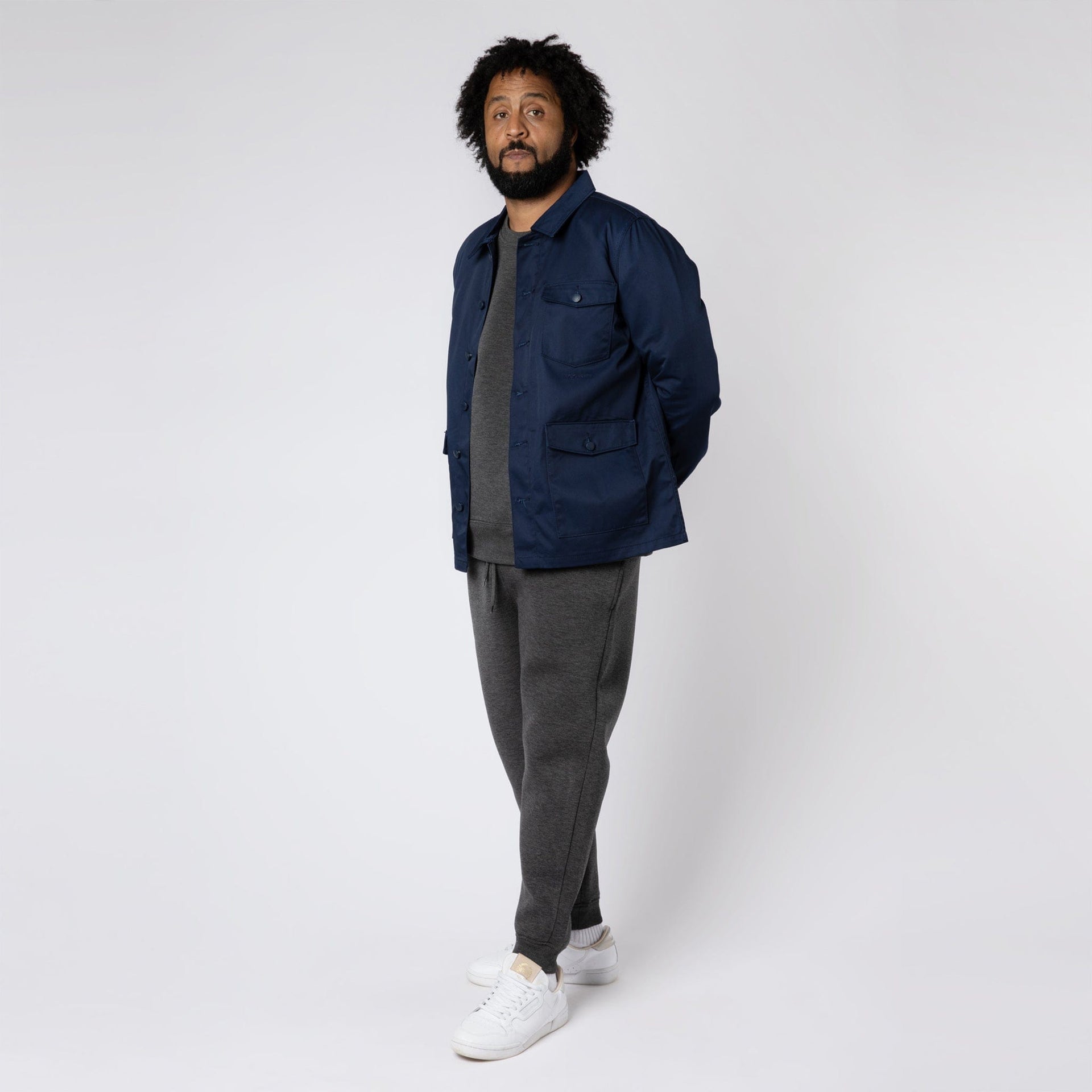 Premium Workwear | Navy Polycotton Work Jacket – M.C.Overalls